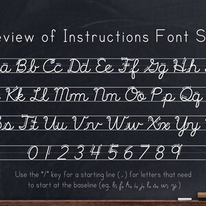 Teaching Cursive - Letter Tracing Font - Dotted Letters for School Kids ...