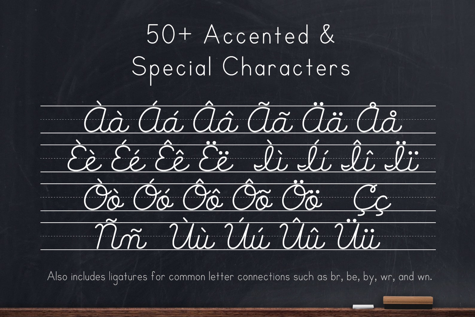 Teaching Cursive - Letter Tracing Font - Dotted Letters for School Kids ...
