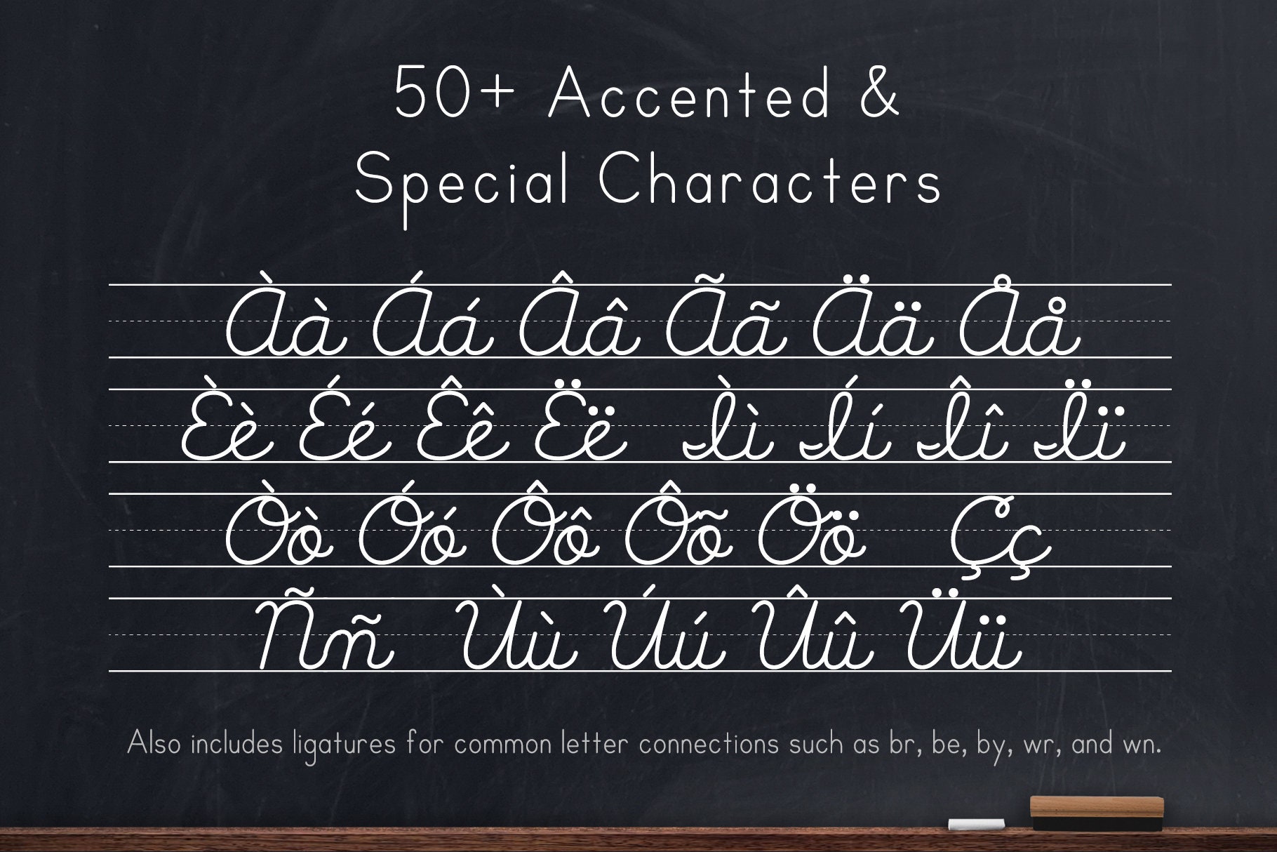 Teaching Cursive - Letter Tracing Font - Dotted Letters for School Kids ...