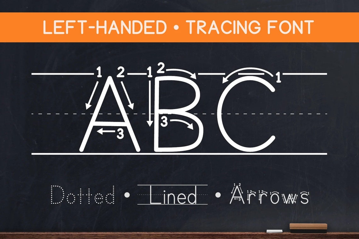 Tracing Fonts Bundle - Print and Cursive Alphabet Handwriting Practice ...