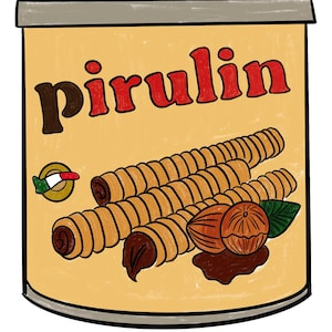Venezuelan Pirulin Decal Sticker - Iconic Chocolate Roll Vinyl Sticker ...