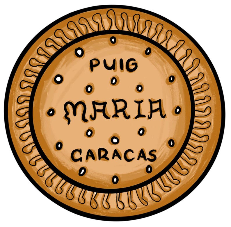 Venezuelan María Cookie Decal Sticker Classic Biscuit Vinyl Sticker for ...