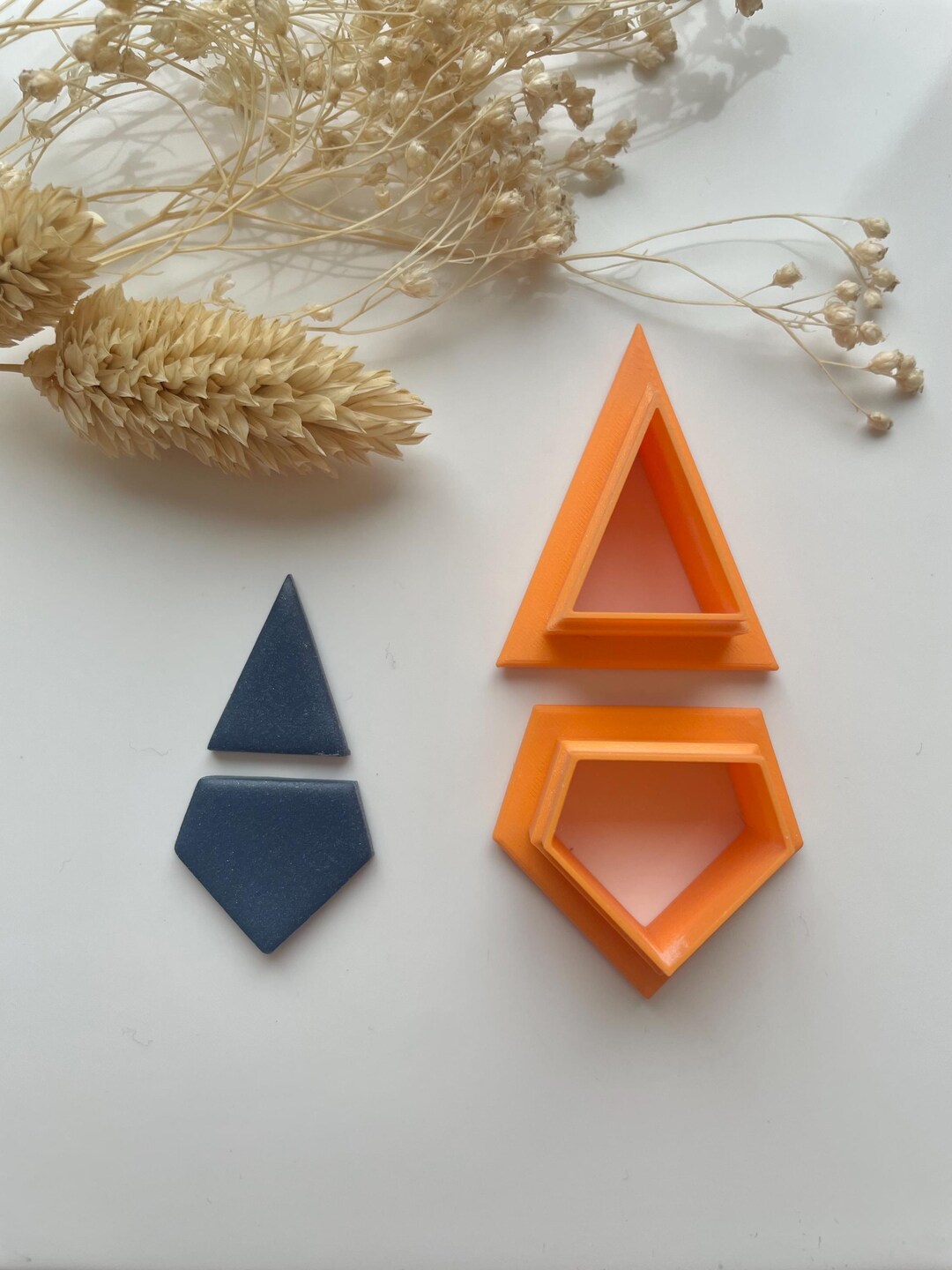 Geometric Duo Cookie Cutter / Polymer Clay Cookie Cutter / Clay Cutter ...