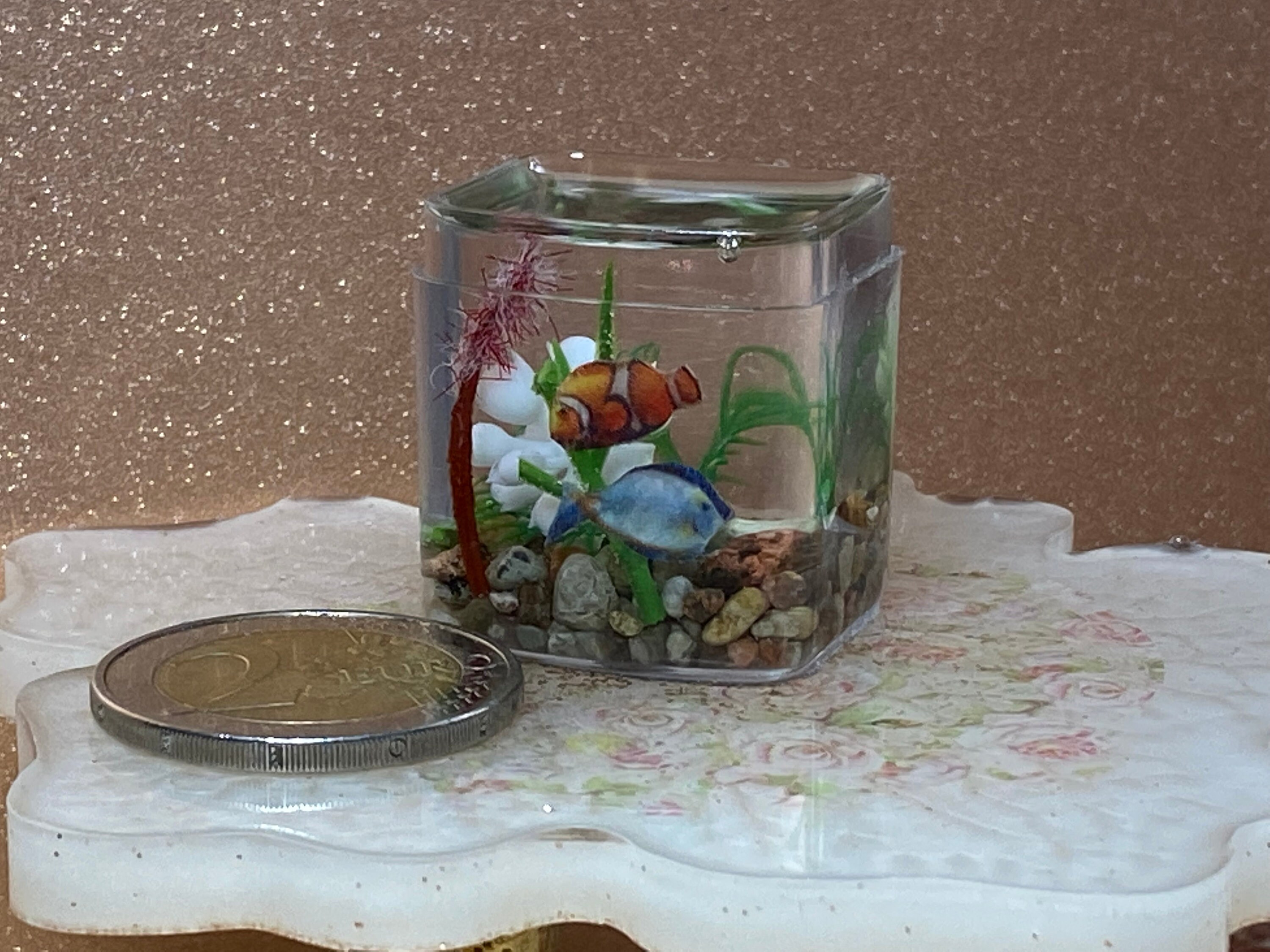 Handmade Dollhouse Aquarium, 1:12 Scale Modern Fish Bowl - Etsy