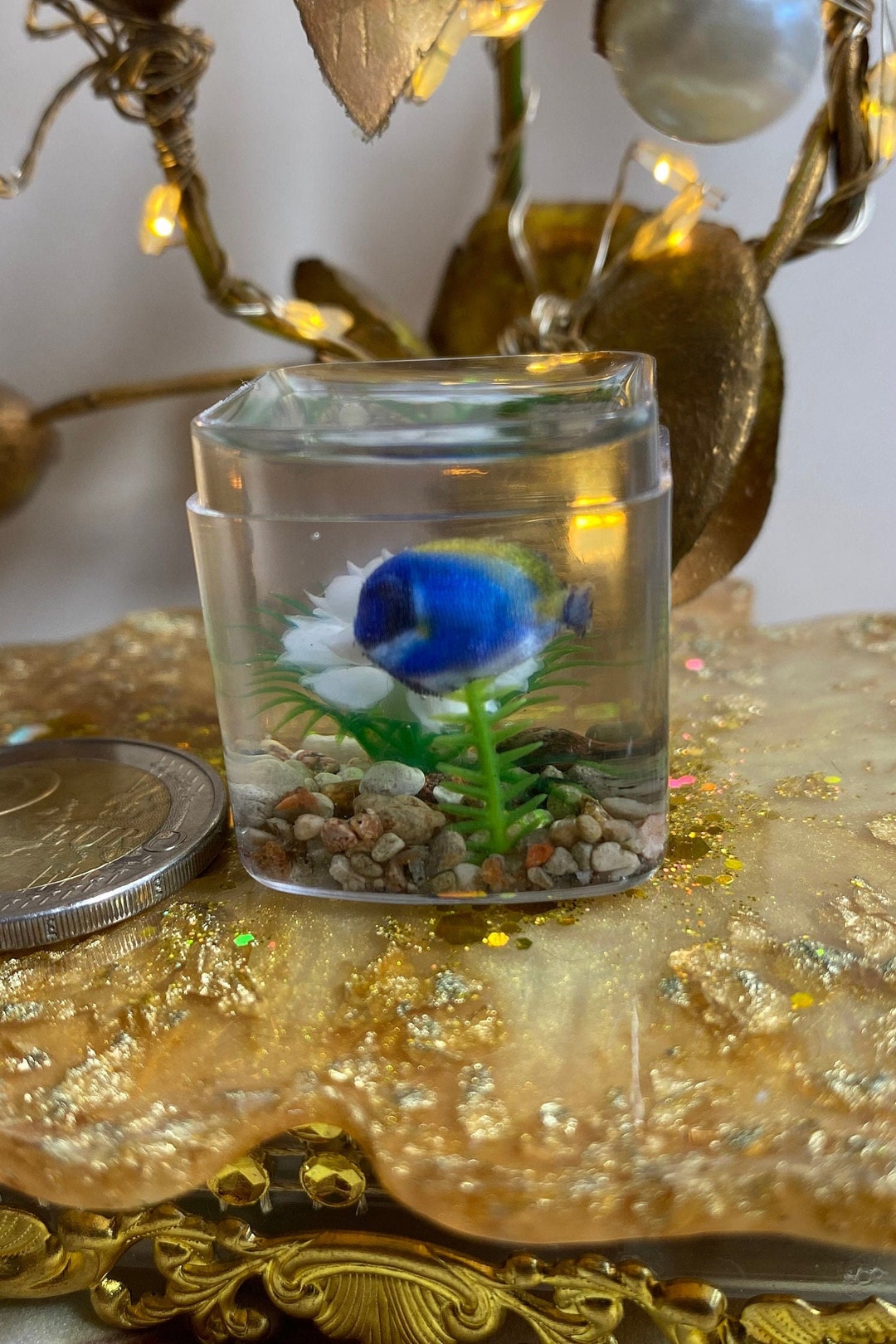 Handmade Dollhouse Aquarium, Mini Fish Tank, 1:12 Scale - Etsy