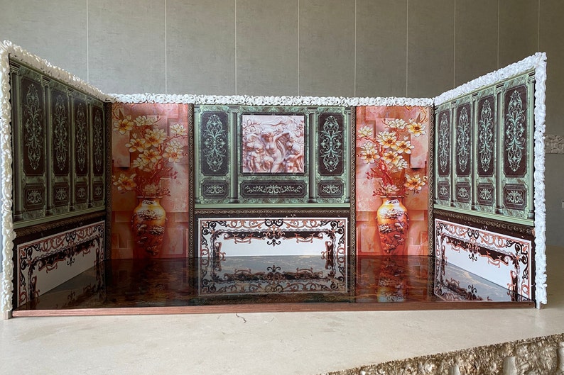 French Style Roombox: 1/6 Scale Doll House Diorama - Etsy