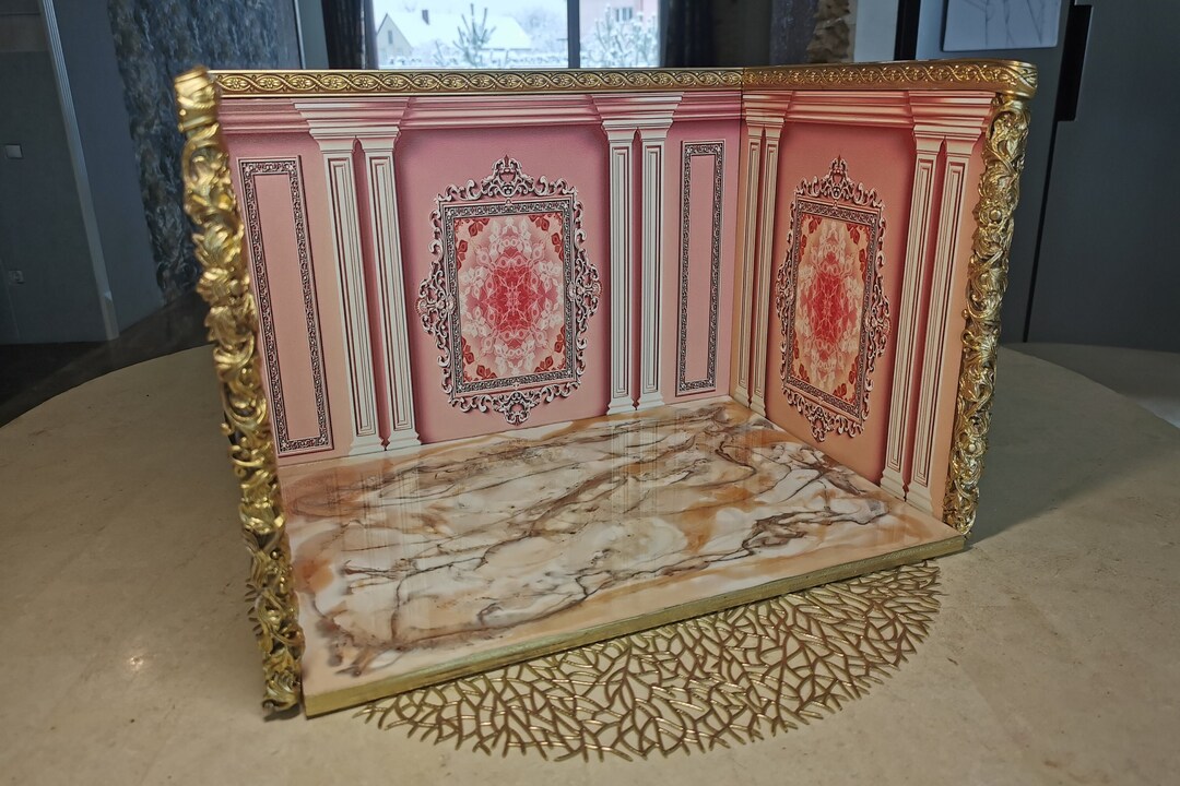 Diorama Wooden Room Box for Doll 1:12 Scale Ready as a Gift,dollhouse ...