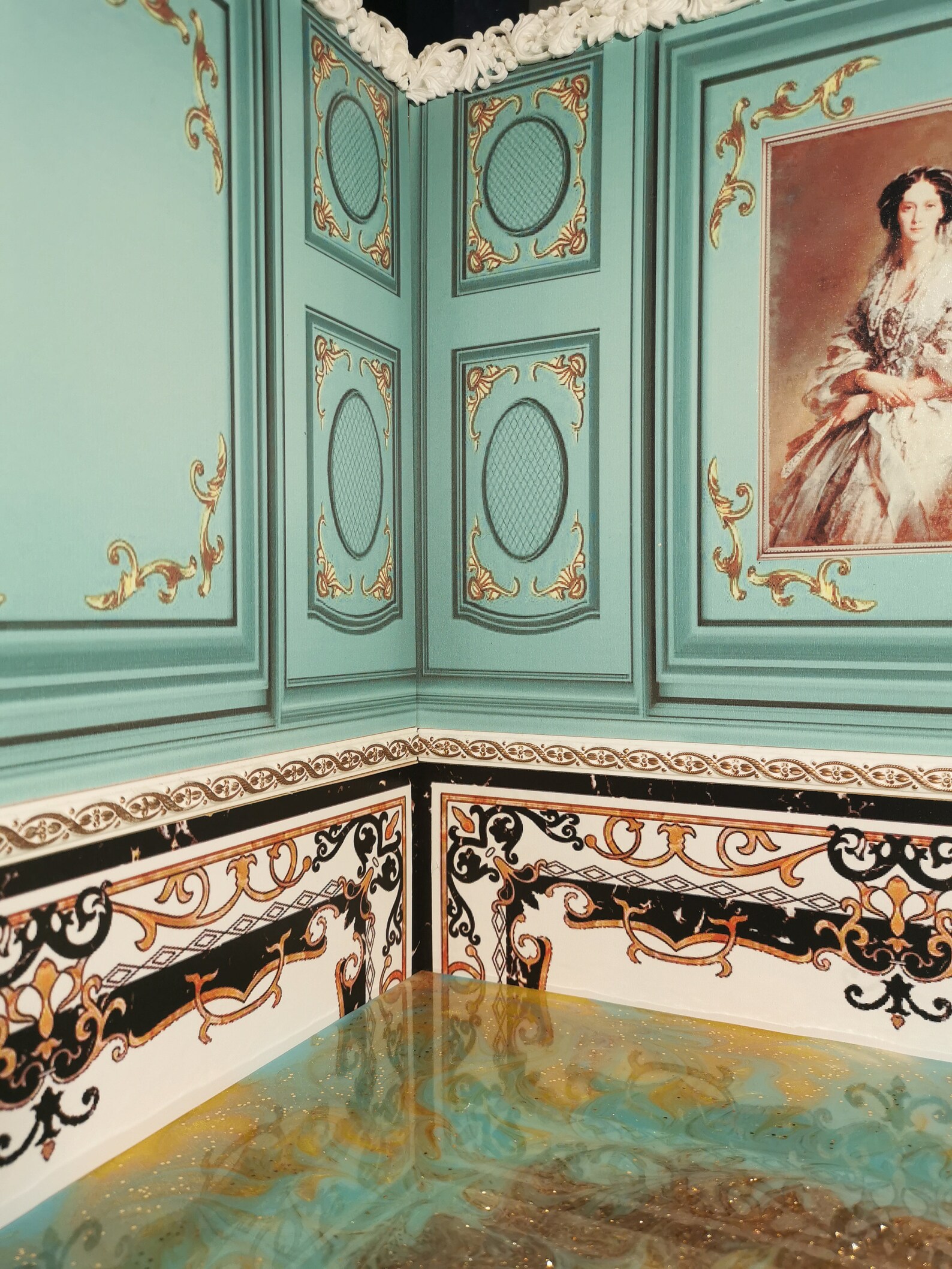 1/6 Scale French Style Dollhouse Room Box: Display Diorama for 13 ...