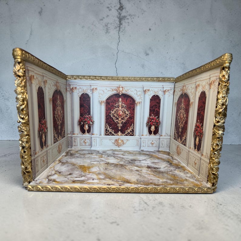 Dollhouse Roombox 1:12 Scale,victorian Style Diorama - Etsy
