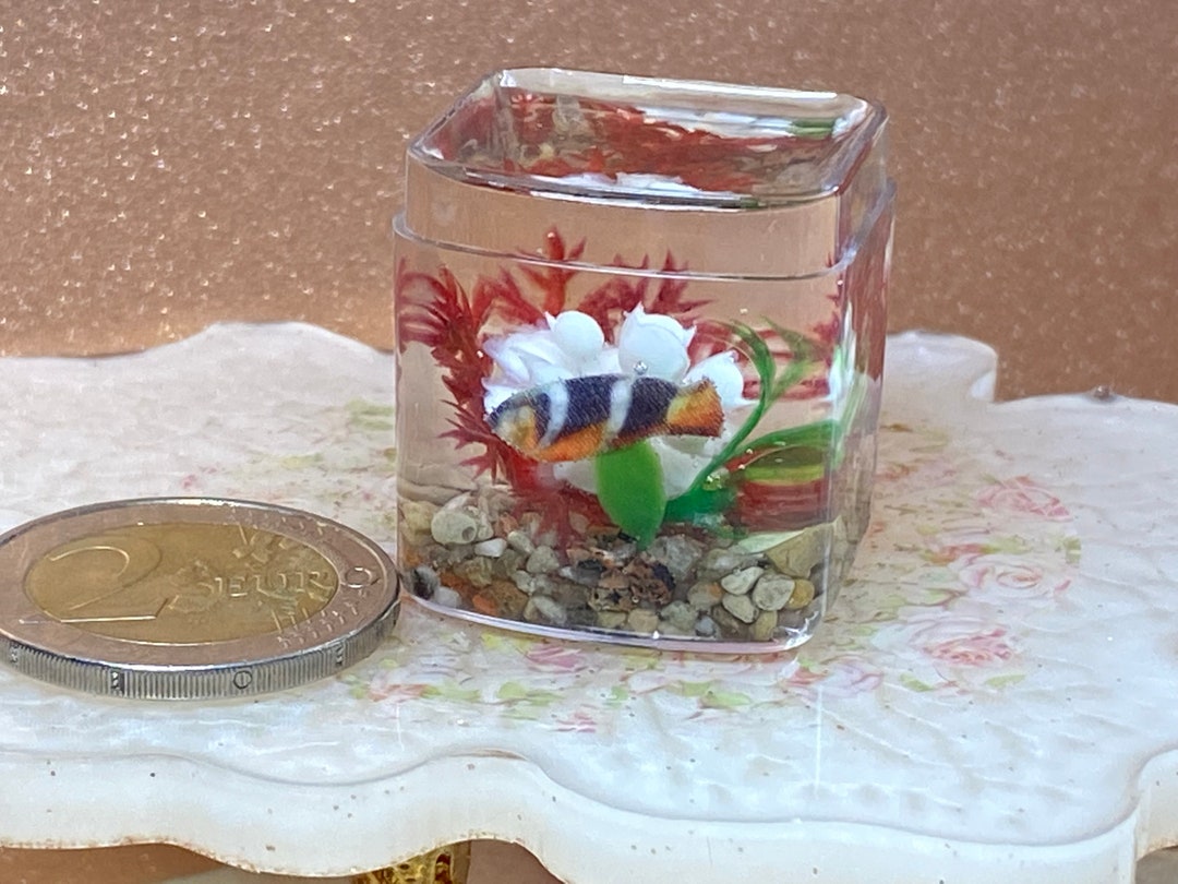 Dollhouse Aquarium/dollhouse Fish Bowl/mini Fish Tank/1:12 Scale/modern ...