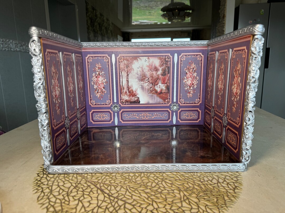 Decorated Roomboxes Diorama for Dollhouses 1:12 Scale Ready as a Gift ...