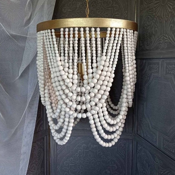 Beaded Pendant Light - Etsy