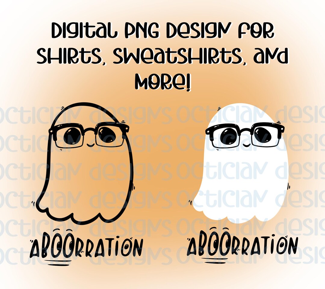 Halloween Ghost Shirt Design | Abooration Funny Optometry T-shirt ...
