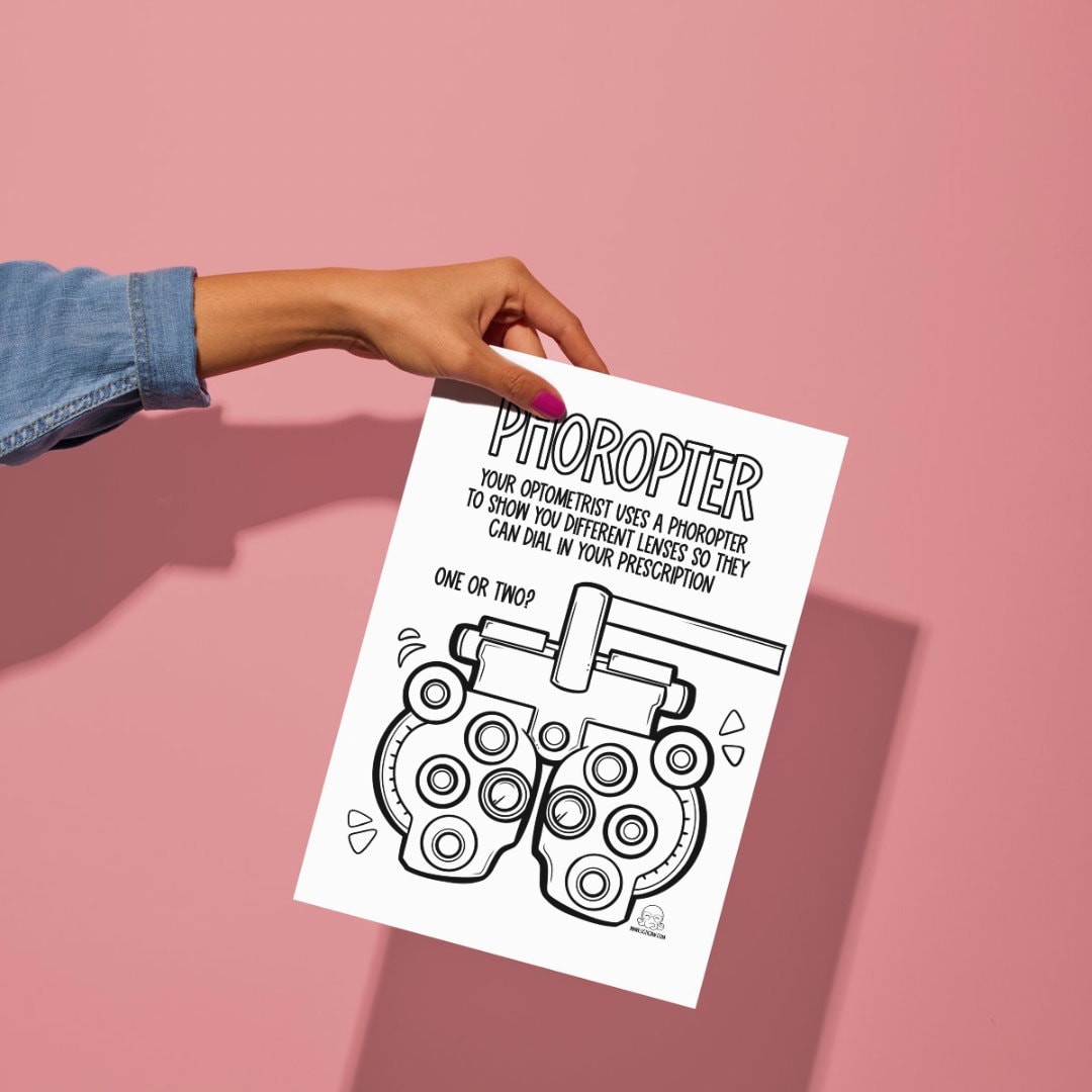 Eye Doctor Coloring Page