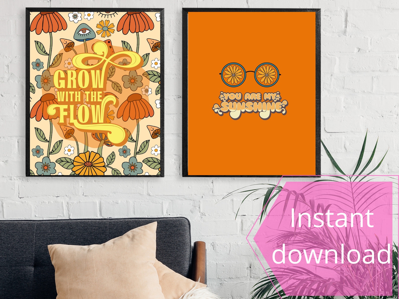 Retro 70s Aesthetic Posters - Etsy