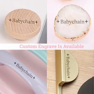 Brass Lucky Clover Knob Pull Handle Drawer Furniture Hardware Custom ...