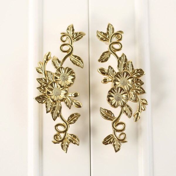 Flower Door Handles - Etsy