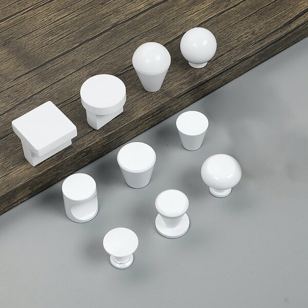 White Knobs - Etsy