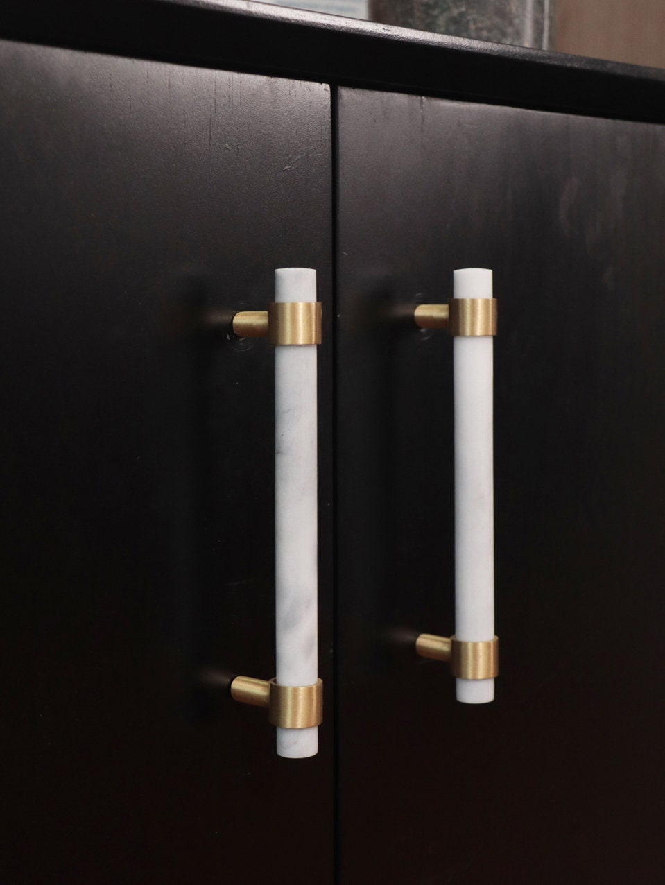 Luxury Marble Brass Drawer Knob Marble Handle DIY Furniture - Etsy