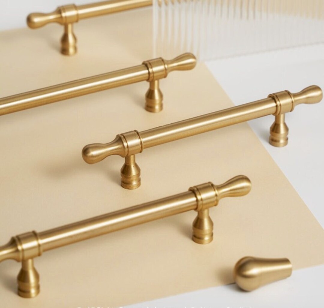 Water Drop Knobs Pulls Handlessolid Brass Drawer Dresser Knob - Etsy