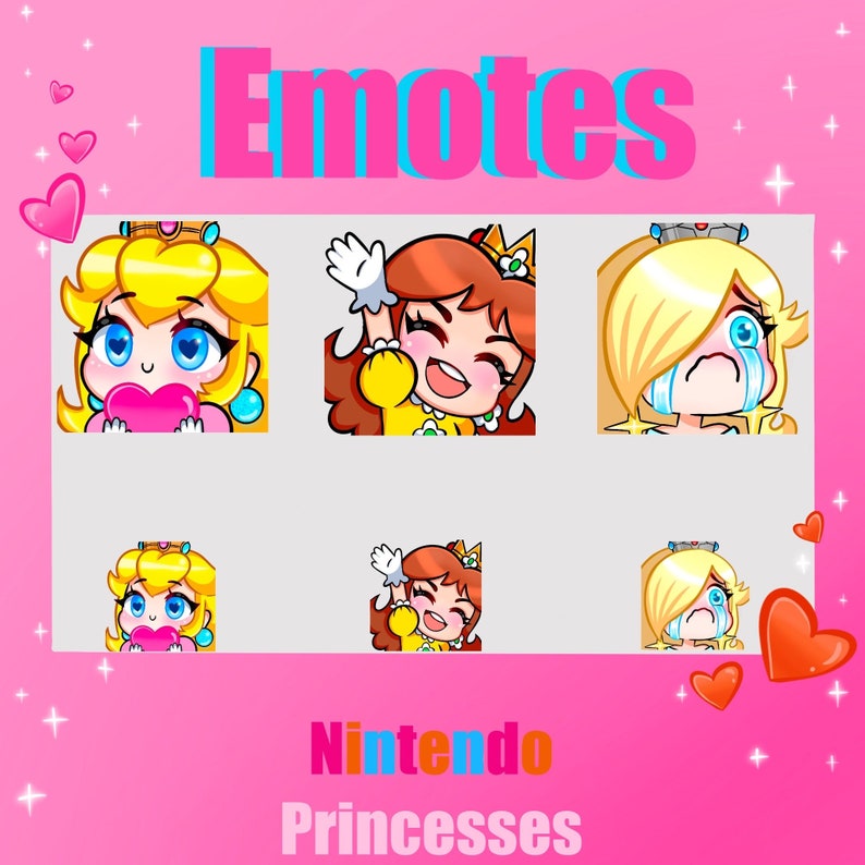 Twitch Princess Emotes - Etsy