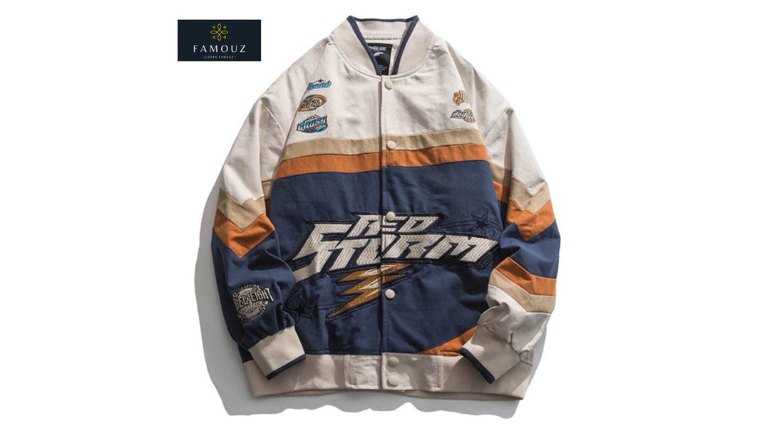 Retro Street Racing Jacket for Women - Etsy