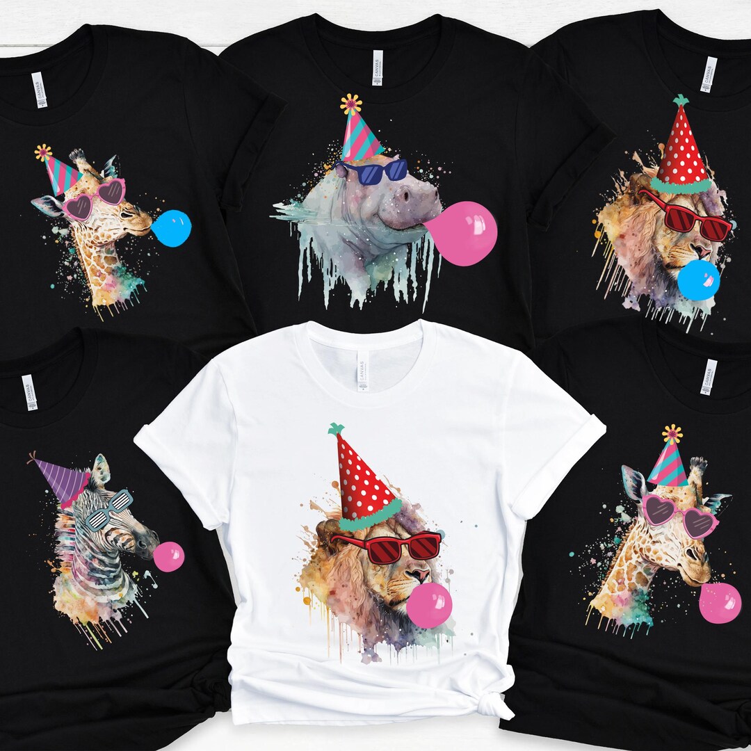 Zoo Birthday Party Shirt, Animals Birthday Shirt, Safari Animals ...