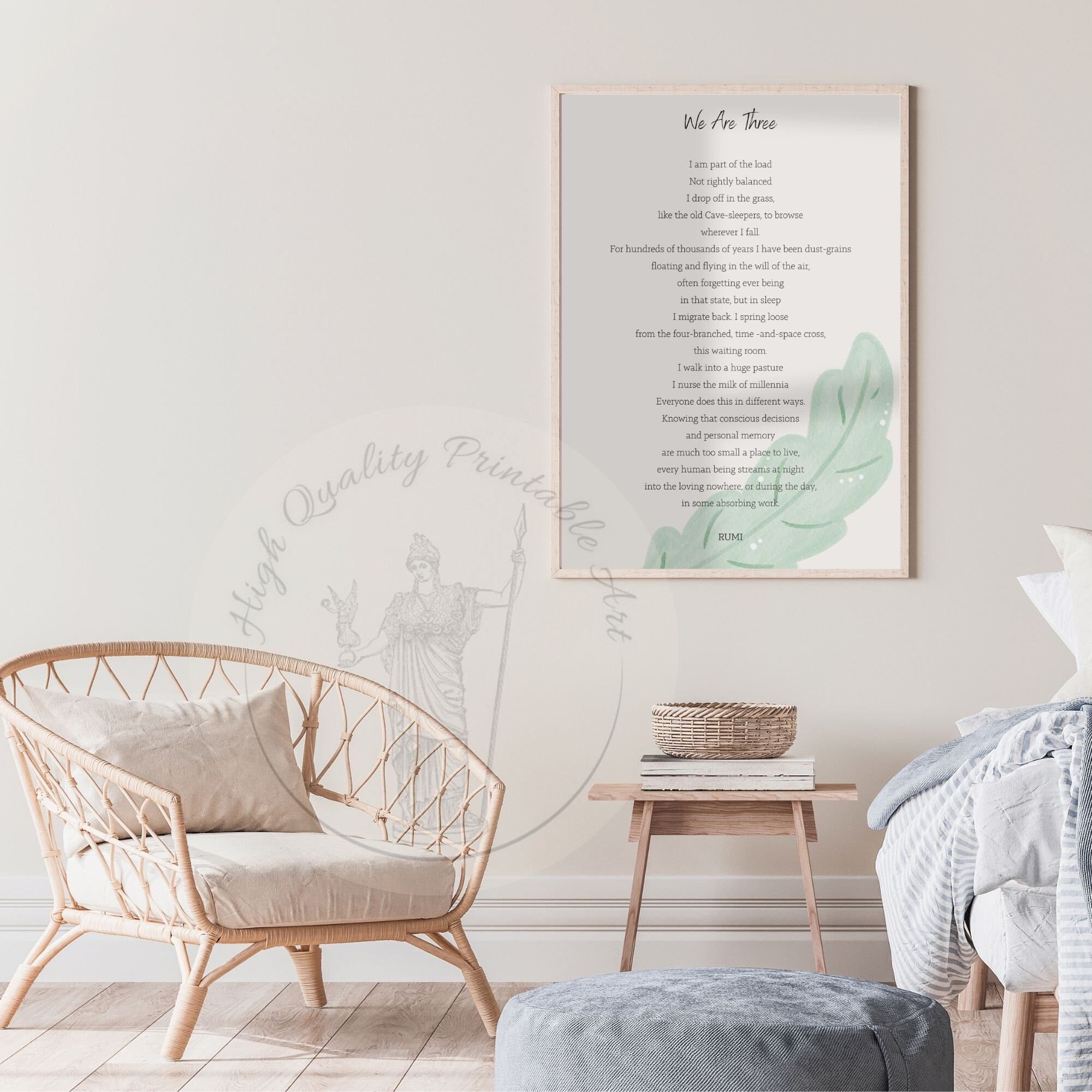 Rumi's Poem Poster Set, Quote Print, Rumi Set, Hygge Wall Set, Rumi ...