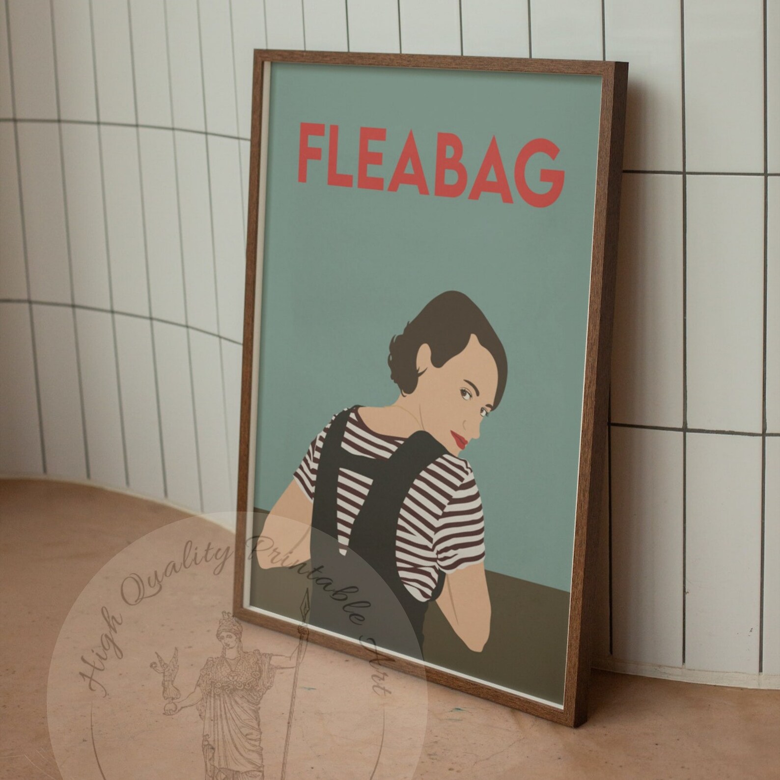Fleabag Tv Show Poster, Abstract Art Print, Vintage Prints, Minimalist ...