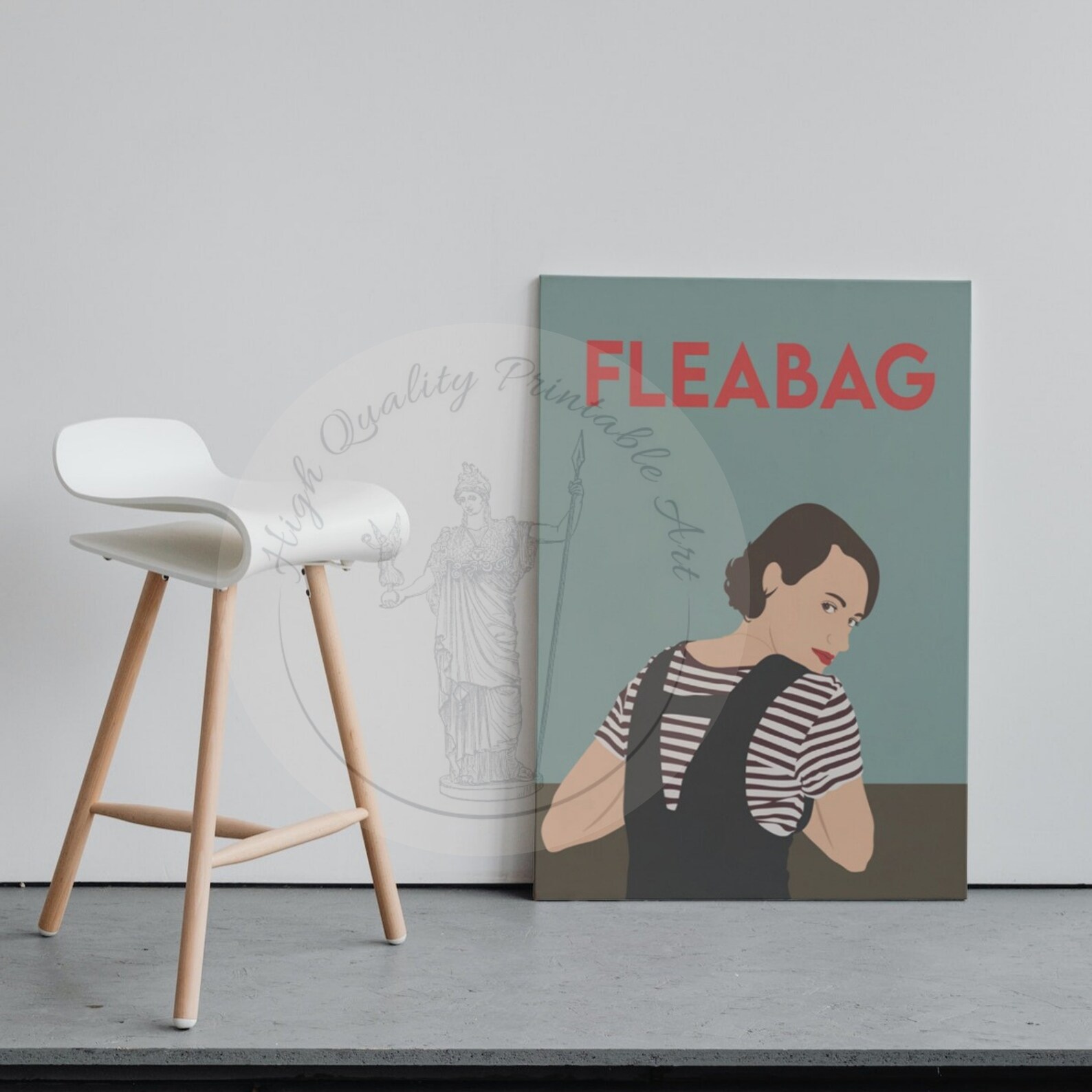 Fleabag Tv Show Poster, Abstract Art Print, Vintage Prints, Minimalist ...