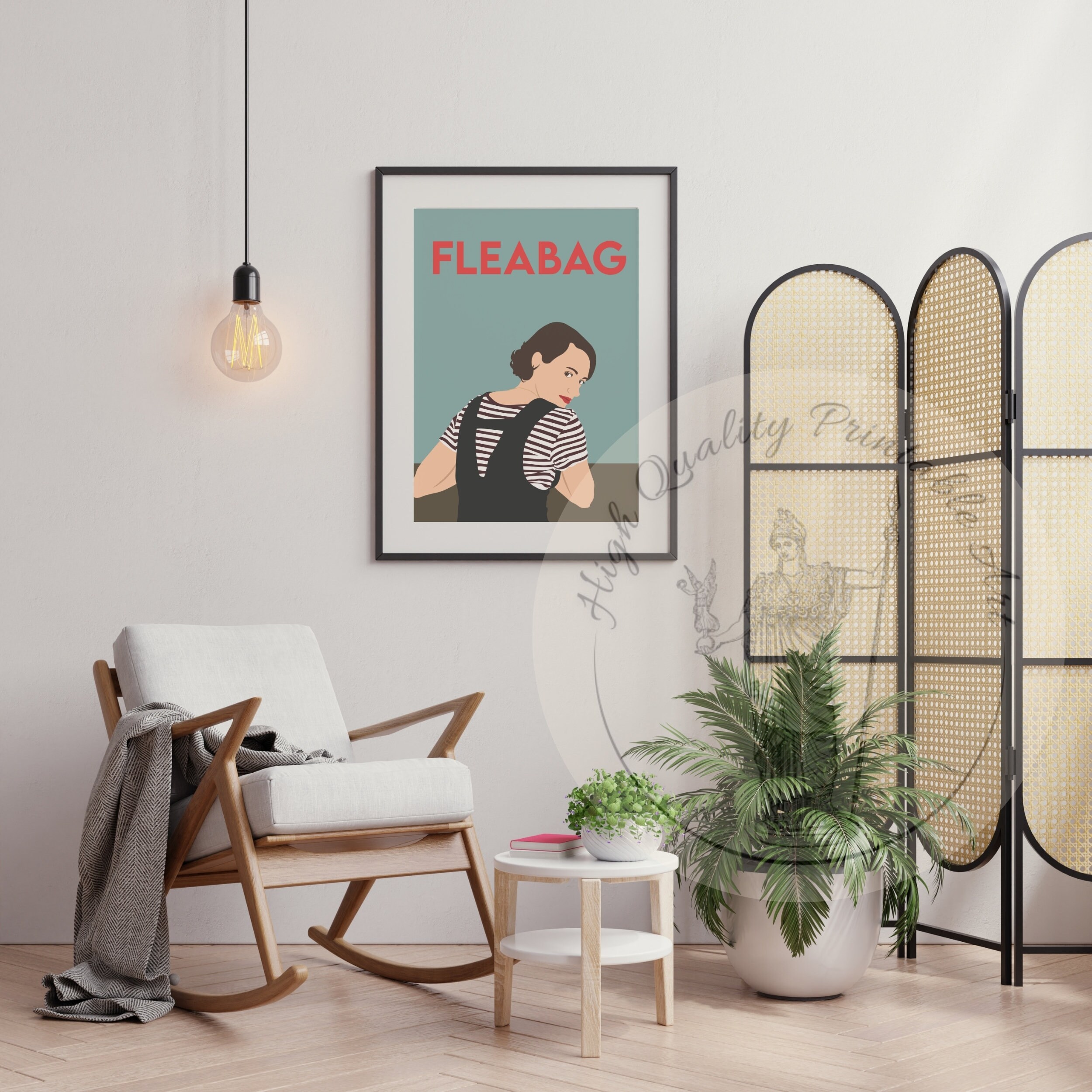 Fleabag Tv Show Poster, Abstract Art Print, Vintage Prints, Minimalist ...
