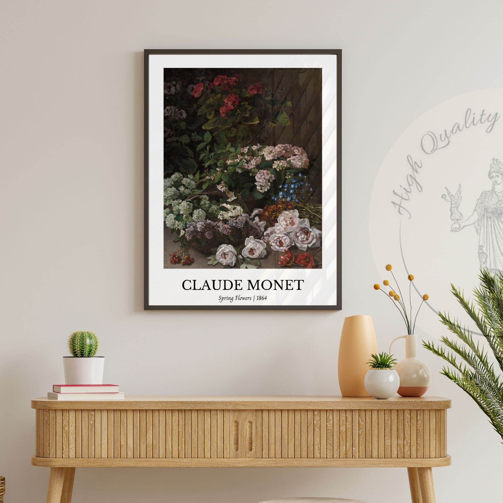 Monet Print, Spring Flowers, Claude Monet, Monet Exhibition Poster ...