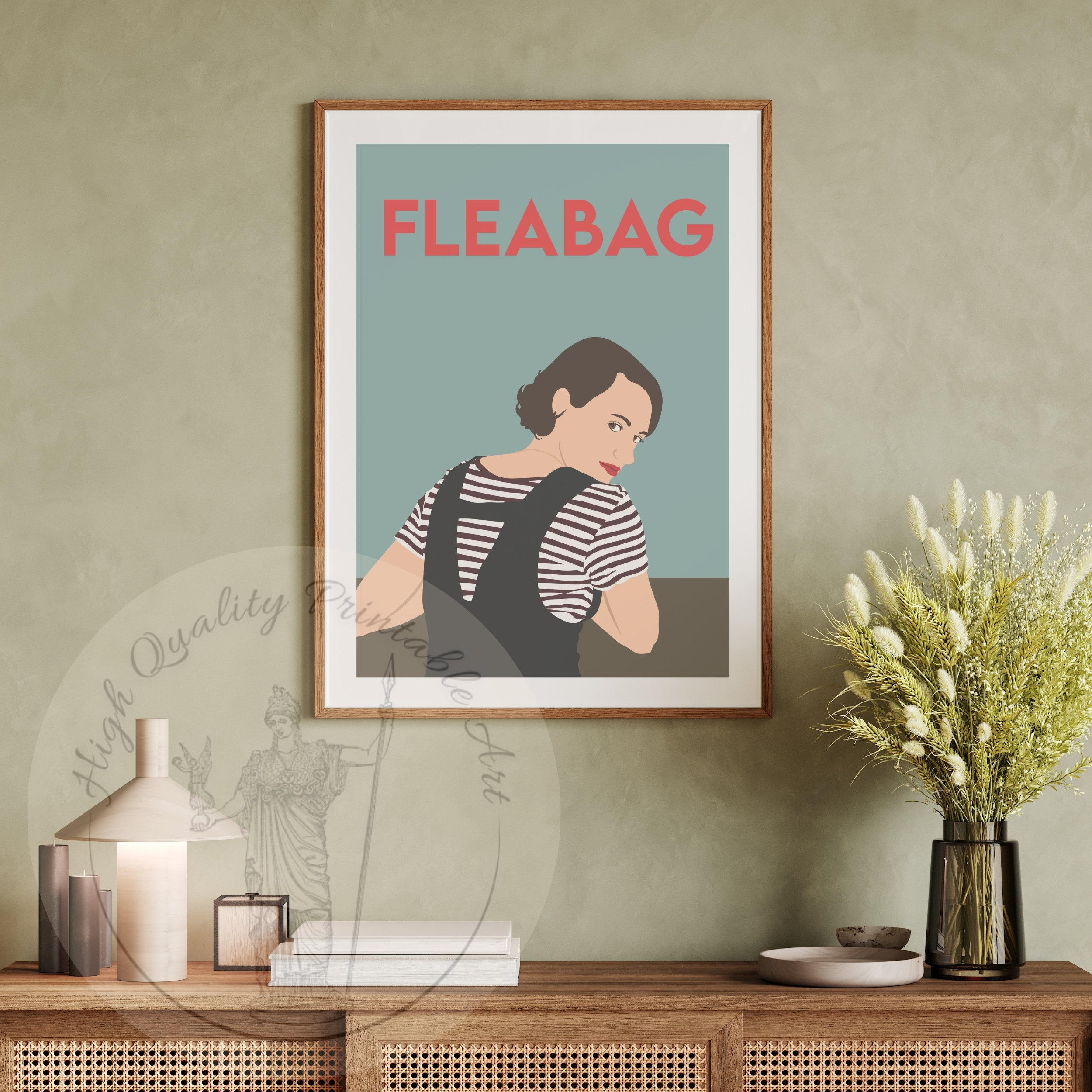 Fleabag Tv Show Poster, Abstract Art Print, Vintage Prints, Minimalist ...