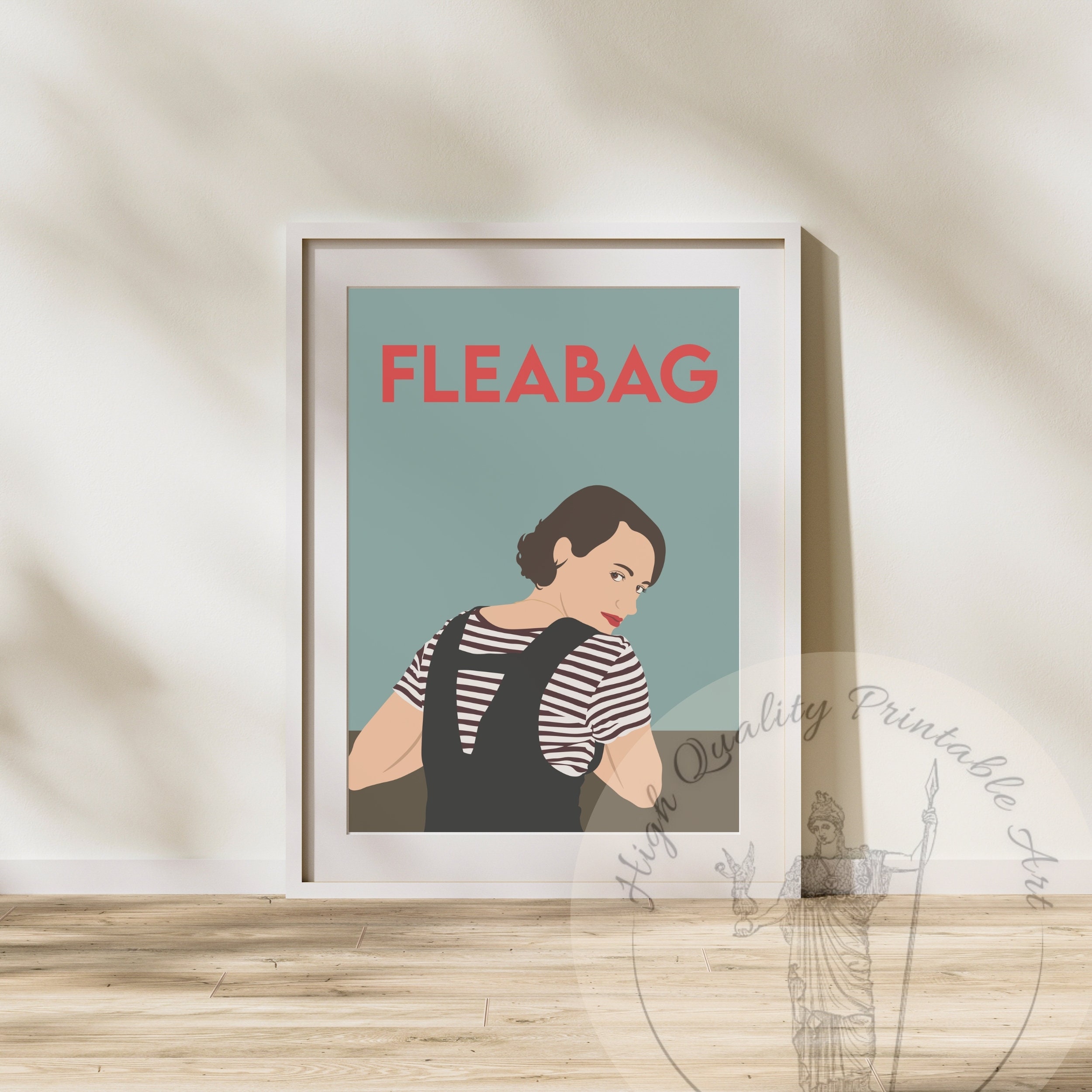 Fleabag Tv Show Poster, Abstract Art Print, Vintage Prints, Minimalist ...