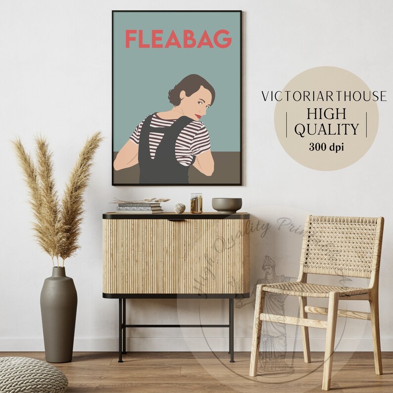 Fleabag Tv Show Poster, Abstract Art Print, Vintage Prints, Minimalist ...