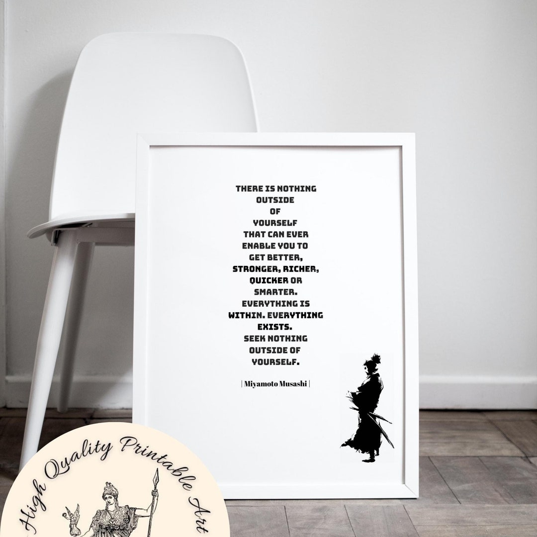 Miyamoto Musashi Quote Print, Manga Anime Art (digital Download) - Etsy UK