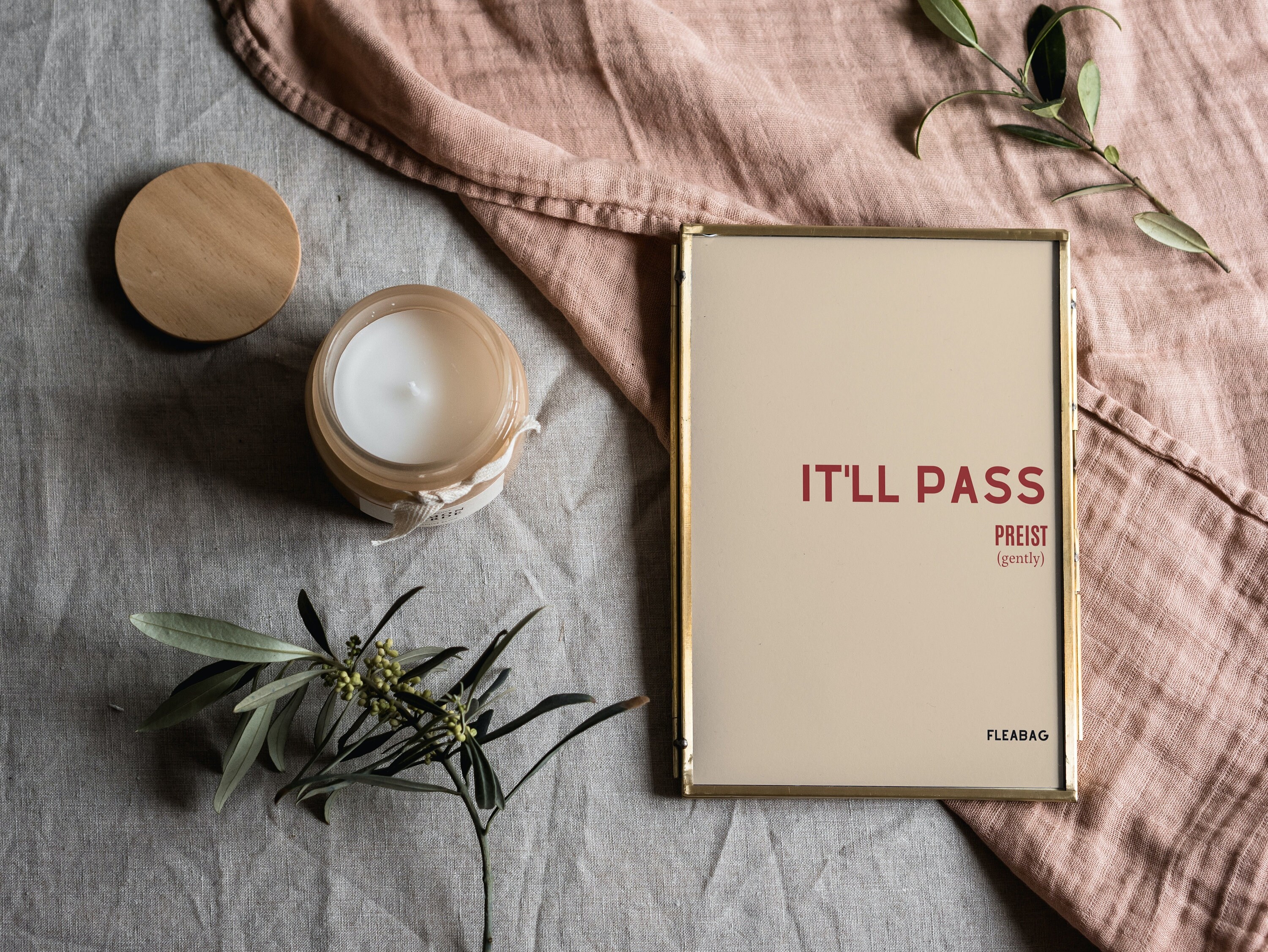 Fleabag 'it'll Pass' Quote Poster: Typography Art (digital Printable ...