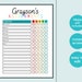 Weekly Assignment Checklist Printable Canva Template - Etsy