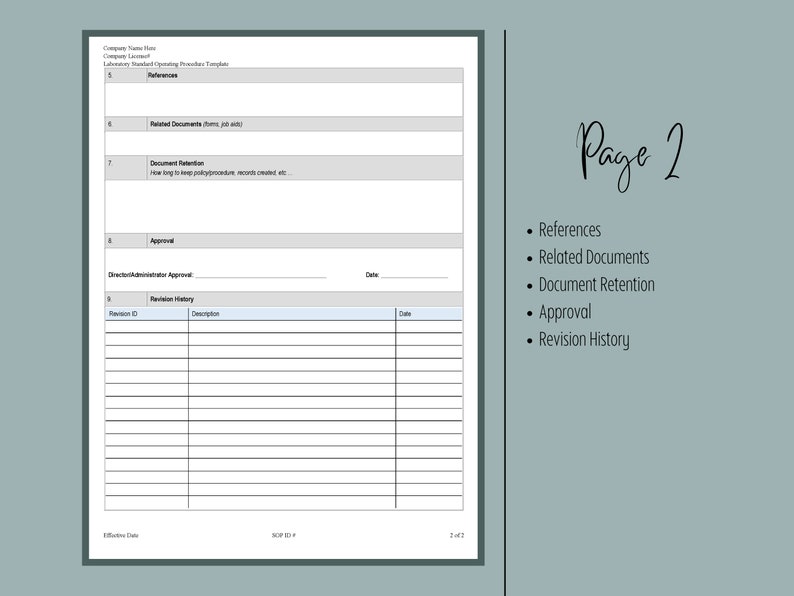 SOP Template | Standard Operating Procedure | Policies | Digital ...