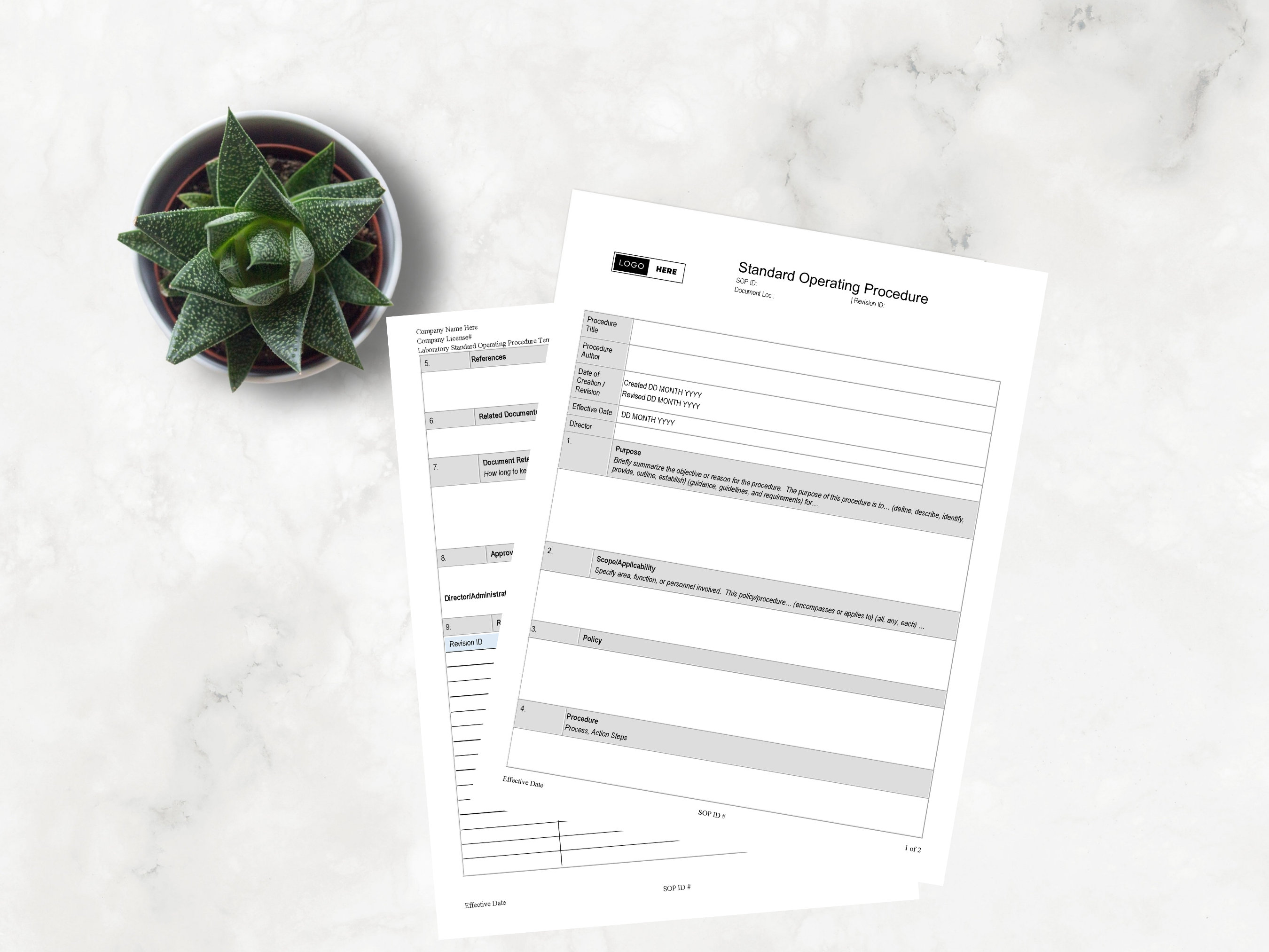 SOP Template | Standard Operating Procedure | Policies | Digital ...