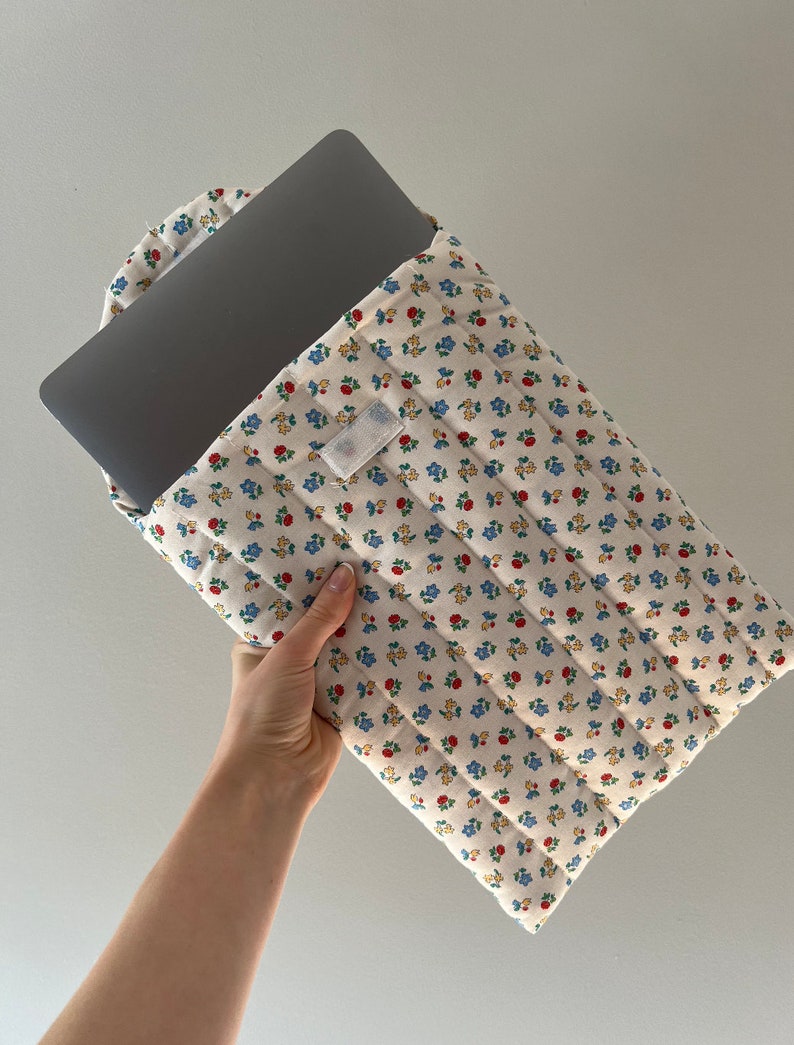 DIY Padded Laptop Sleeve Pattern Quilted Laptop Bag Puffy - Etsy