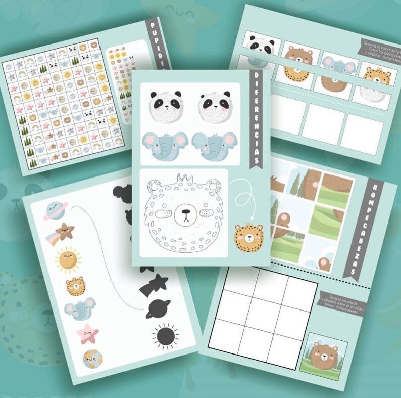 DIGITAL Printable Acitivity Book for Children in Spanish. Libro De ...