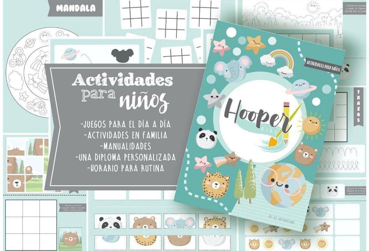 DIGITAL Printable Acitivity Book for Children in Spanish. Libro De ...