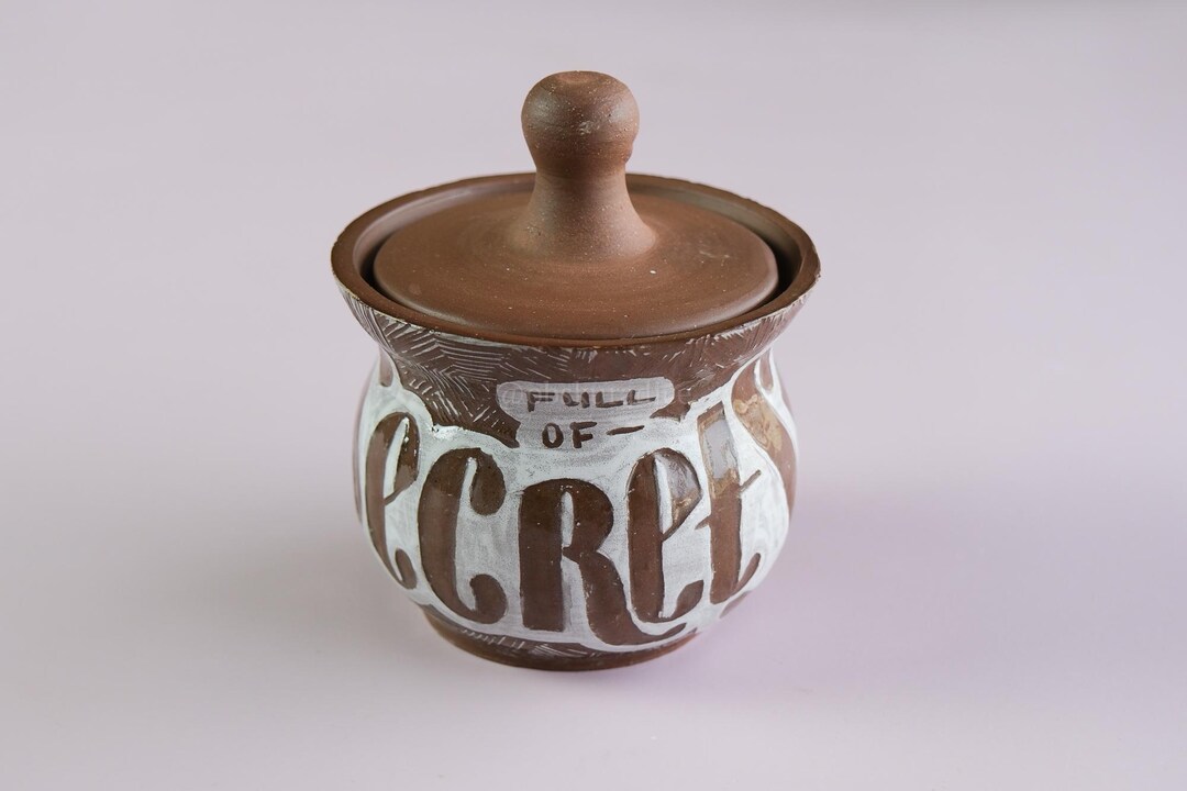 Secrets Jar, Ceramic Container, Wheel Thrown, Pottery, Handmade, Clay ...