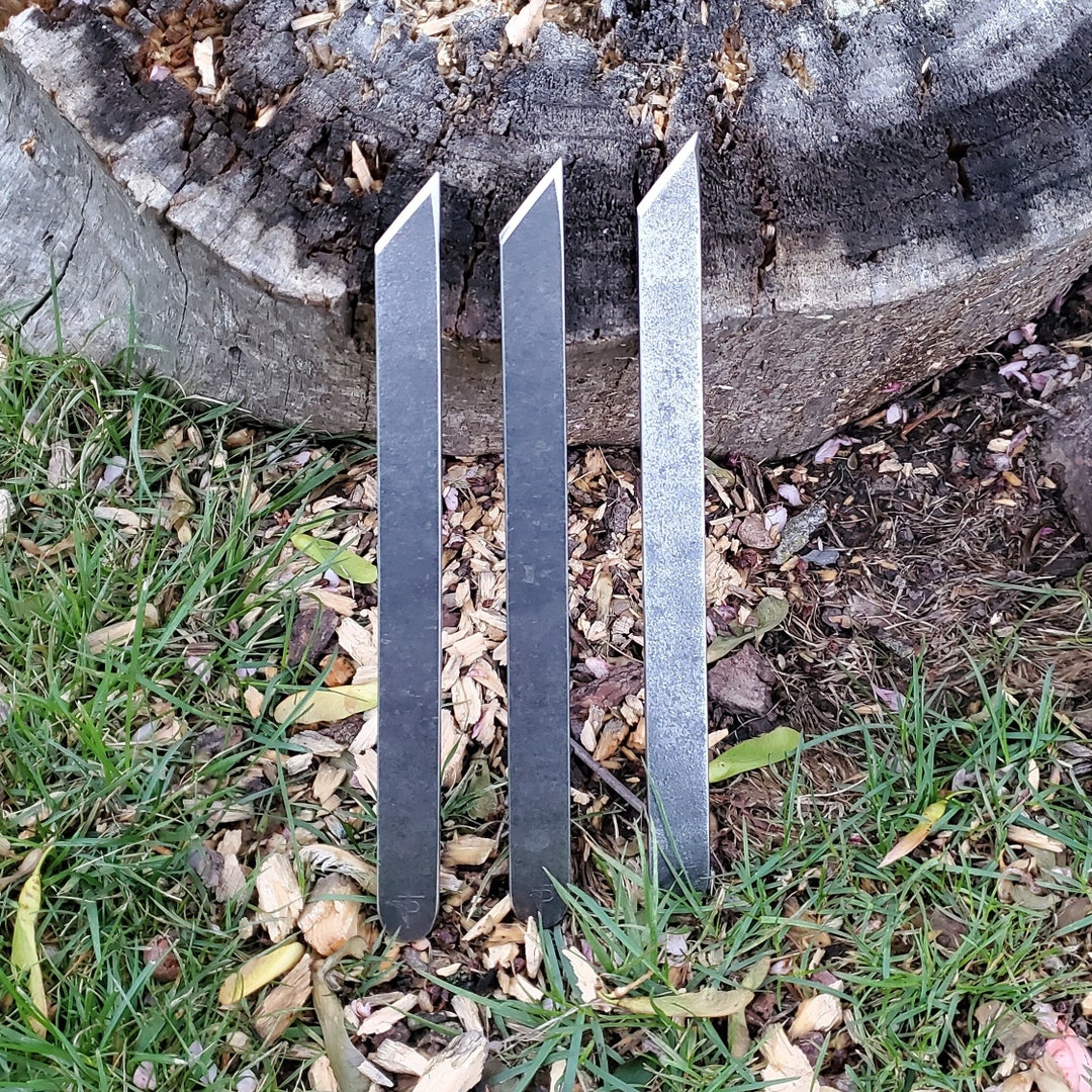 Hardened Throwing Spike - Tanto/seax - Set of 3 - Etsy