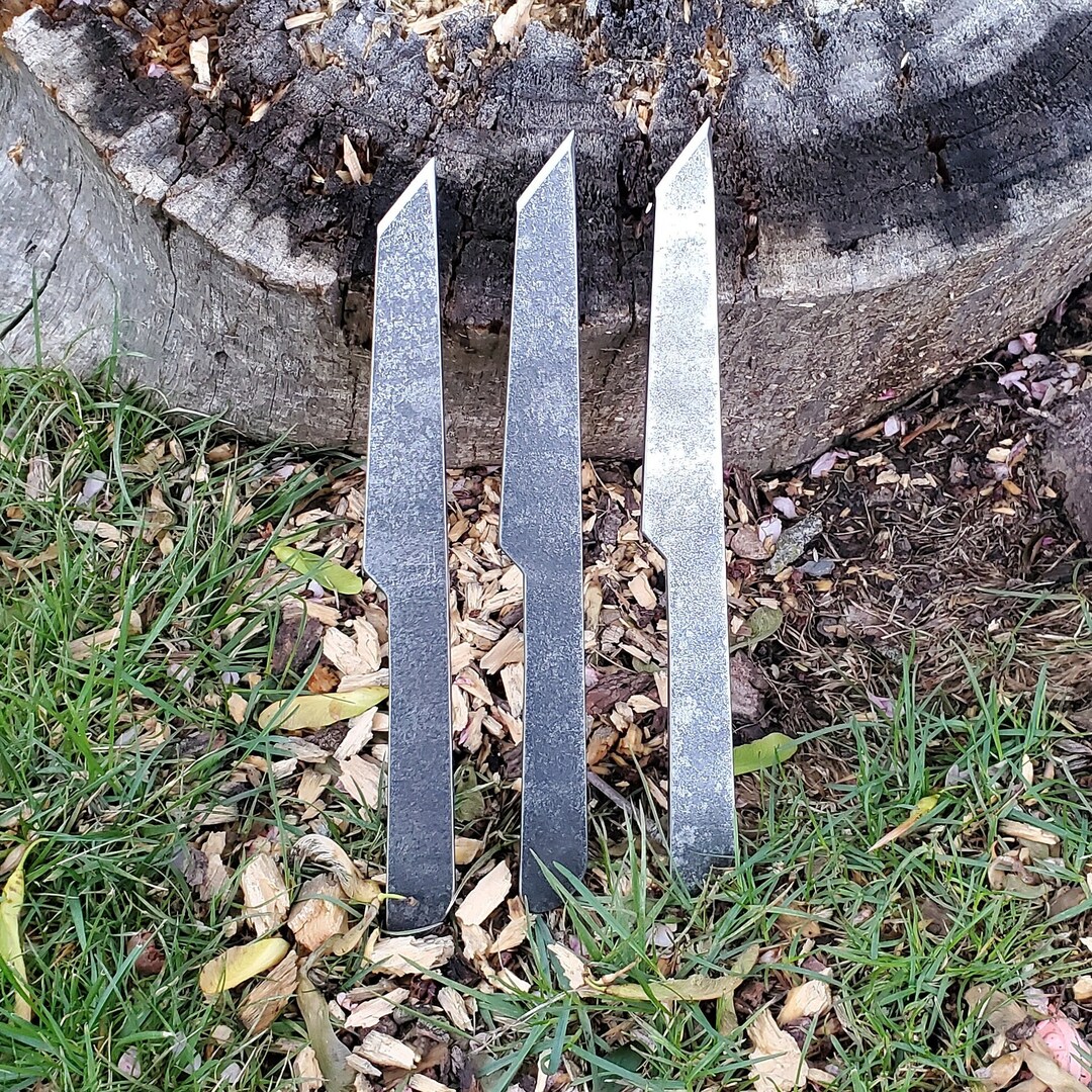 Hardened Throwing Knife - Tanto - Set of 3 - Etsy