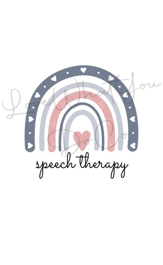 Speech Therapy PNG Speech Therapy Rainbow Png Speech and - Etsy