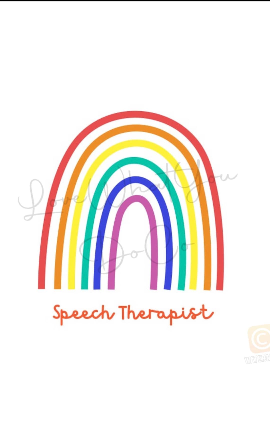 Speech Therapy PNG Speech Therapy Rainbow Png Heat Transfer - Etsy