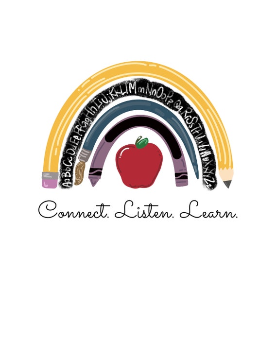 Teacher Rainbow Png Teacher Png Png for Teachers Teacher | Etsy
