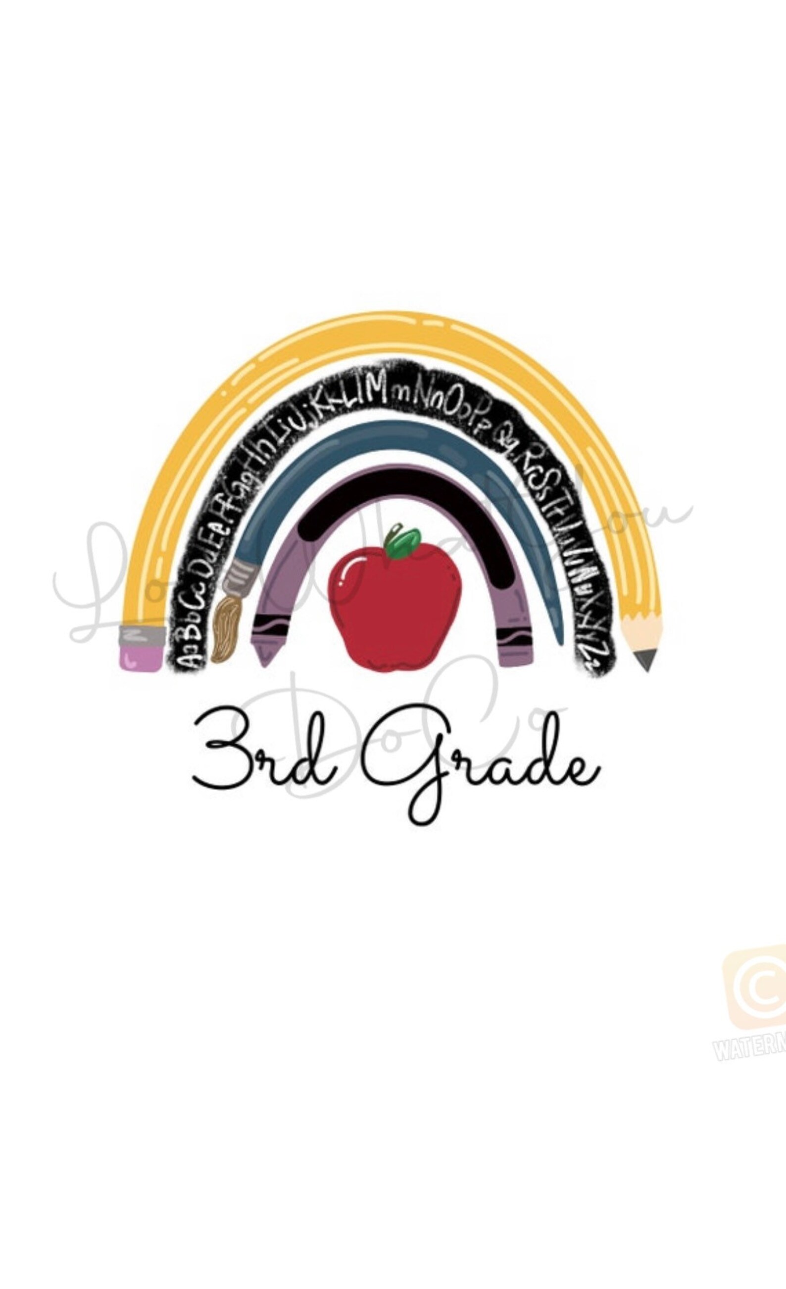 3rd Grade Rainbow Png, Third Grade Teacher Rainbow Png, Teacher Png ...